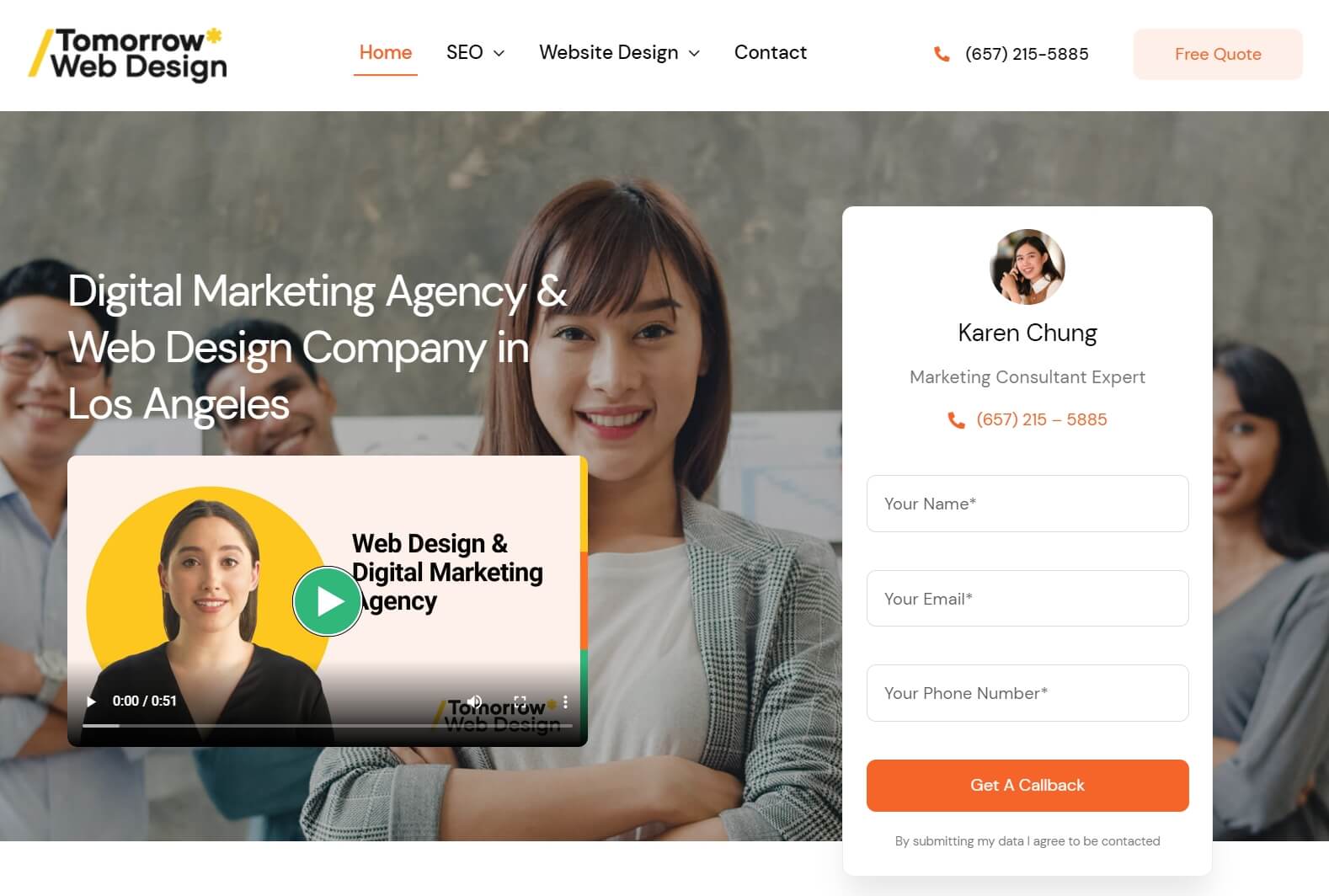 Los Angeles Web Design - Call us Today! 657-215-5885