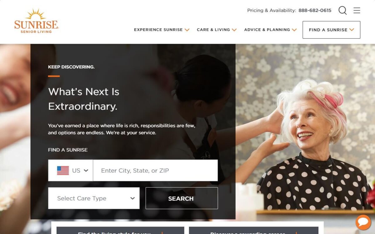 Elder Care Website Design - Tomorrow Web Design