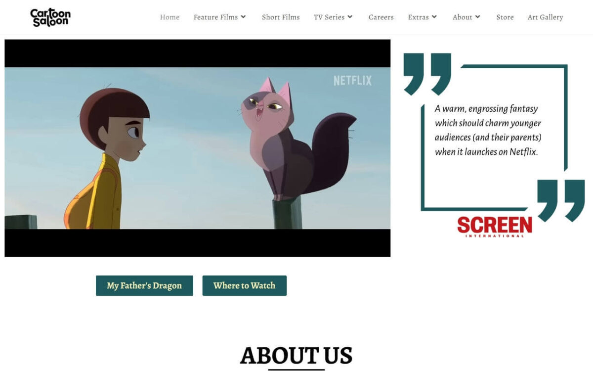 Animation Studio Website Design - Tomorrow Web Design